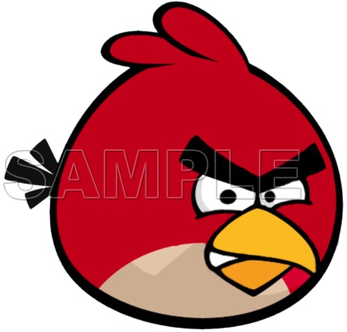 Angry Birds Red Bird T Shirt Iron on Transfer Decal ~#7