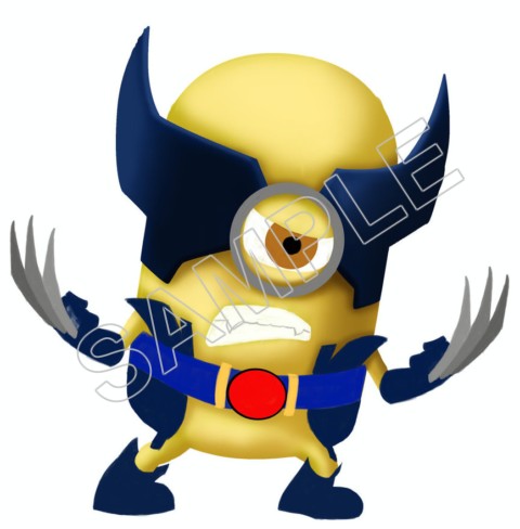 Despicable Me Minion Wolverine T Shirt Iron on Transfer ...