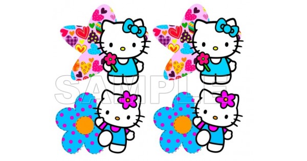 Hello Kitty T Shirt Iron on Transfer Decal ~#8