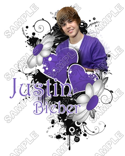Justin Bieber T Shirt Iron on Transfer Decal ~#4