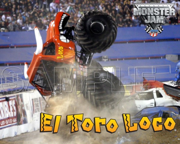 Monster Jam Truck El Toro Loco T Shirt Iron on Transfer ...