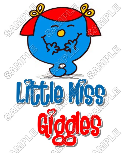 Mr Men and Little Miss Giggles T Shirt Iron on Transfer ...