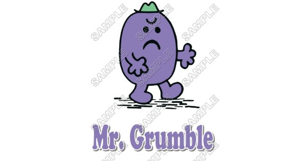 Mr Men and Little Miss Mr. Grumble T Shirt Iron on Transfer ...
