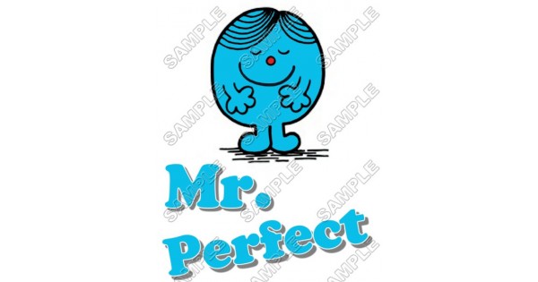 Mr Men and Little Miss Mr. Perfect T Shirt Iron on Transfer ...