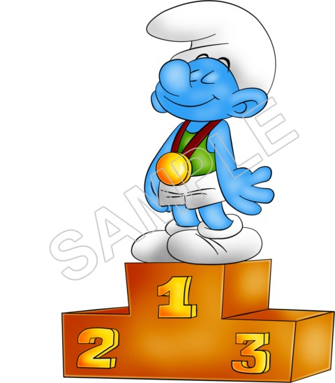 Smurf T Shirt Iron on Transfer Decal ~#34