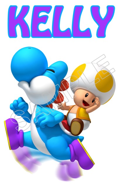 Yellow Toad Blue Yoshi Mario Personalized Custom T Shirt ...